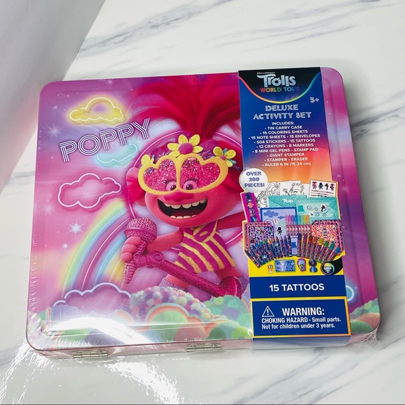 Other | New Trolls Activity Set Markers Stickers Drawing | Poshmark